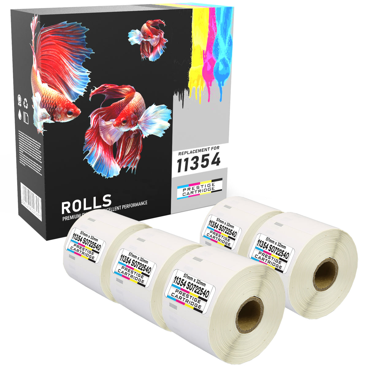 Compatible 11354 Dymo Labels 57mm x 32mm - Prestige Cartridge