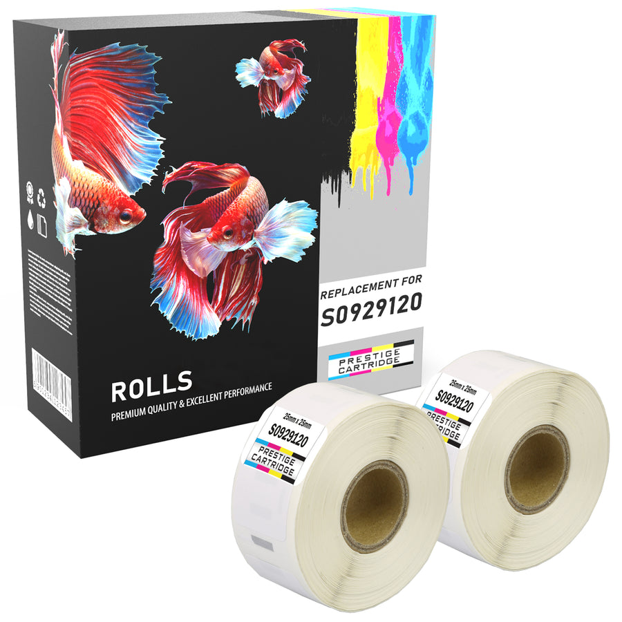 Compatible S0929120 Dymo Labels 25mm x 25mm - Prestige Cartridge