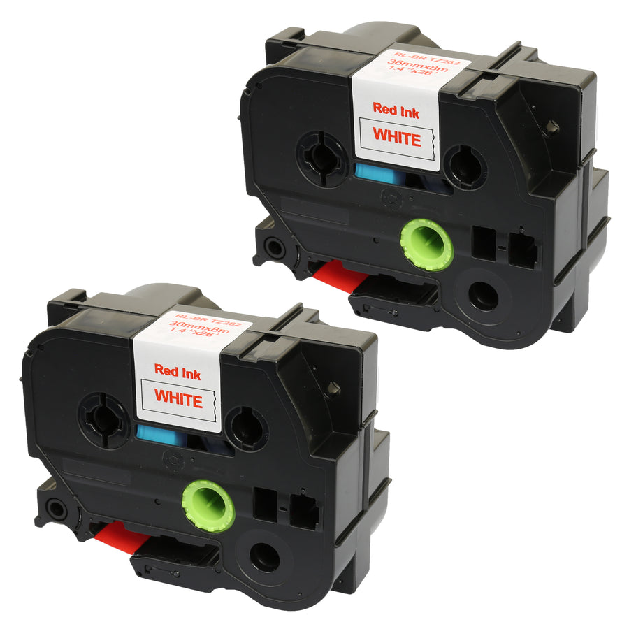 Prestige Cartridge™ Compatible TZ-262/TZe-262 Red on White Label