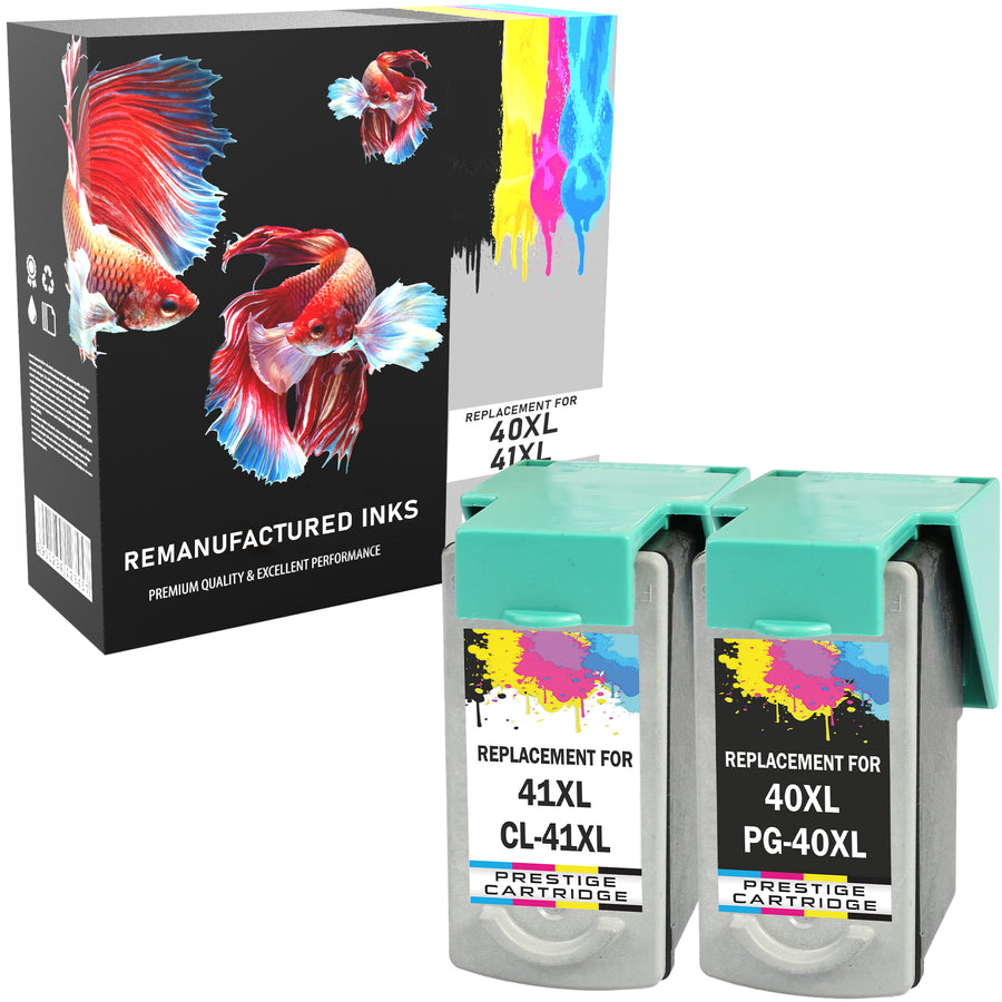 Prestige Cartridge™ Remanufactured Canon PG-40 & CL-41 Ink Cartridges
